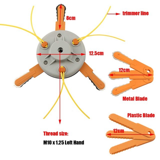 Vezi Mosor motocoasa 6 cutite (3 cutite de plastic si 3 de metal) la ...